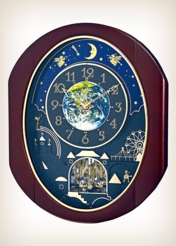 Velvet Cosmos Rhythm Clock 4MH428WU06 | Wall Of Clocks
