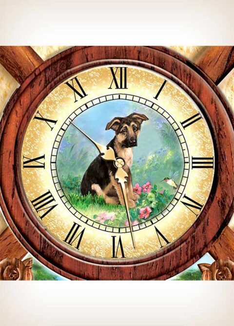 German Shepherd Cuckoo Clock Barking Dog | Wall Of Clocks