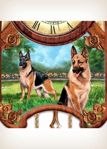 German Shepherd Cuckoo Clock Barking Dog | Wall Of Clocks