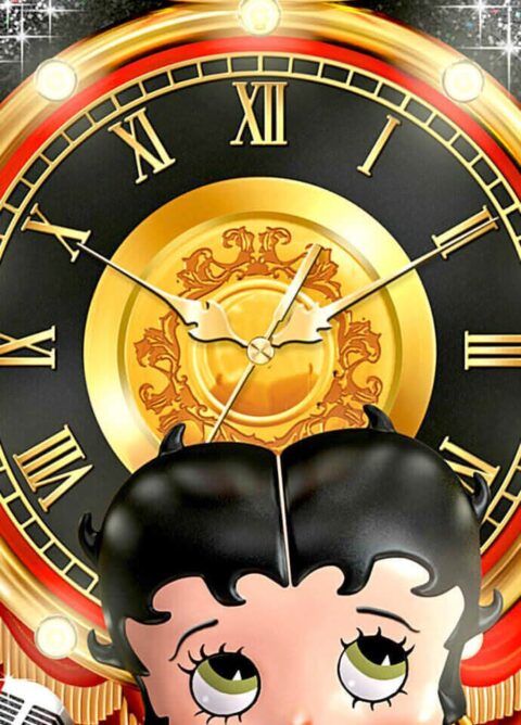 Sculpted Betty Boop Wall Clock | Wall Of Clocks