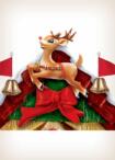 Red Nosed Reindeer Rudolph Cuckoo Clock - Wall Of Clocks