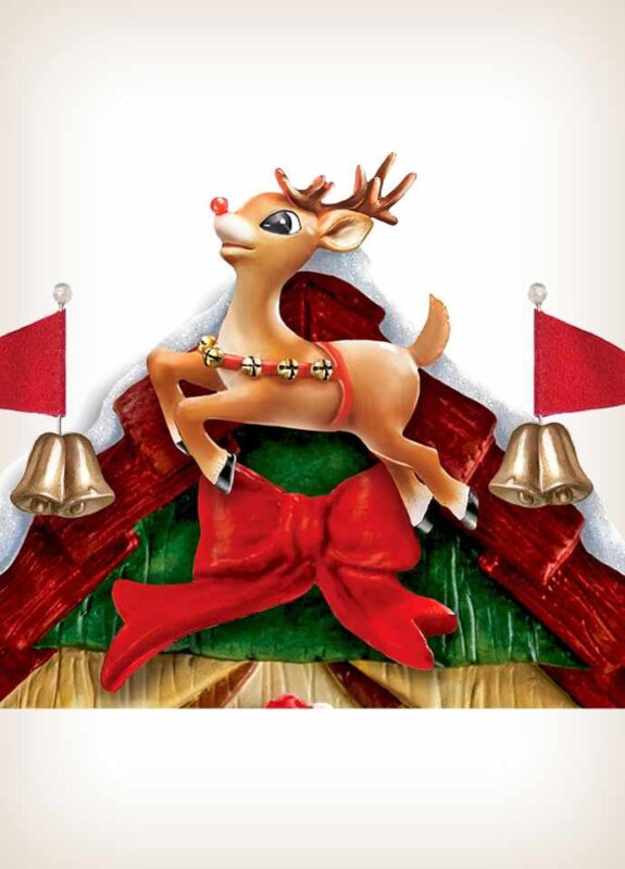 Red Nosed Reindeer Rudolph Cuckoo Clock | Premium Wall Clocks - Cuckoo ...