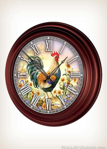 Rise and Shine Rooster Atomic Clock | Premium Wall Clocks - Cuckoo ...